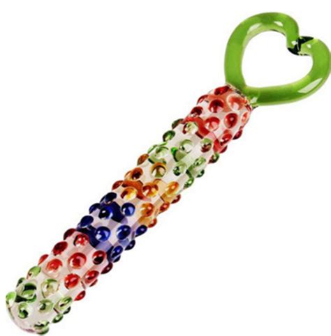 Crystal Glass Sex Toyglass Anal Plug Butt Plug Prostate Massager With Long Neck Rose Round Base