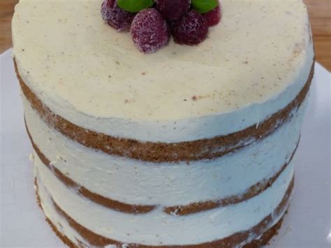 Gâteau naked cake framboise huile d olive et citron Recette par Les