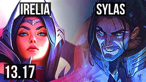 IRELIA Vs SYLAS MID Legendary 400 Games 800K Mastery 17 4 3