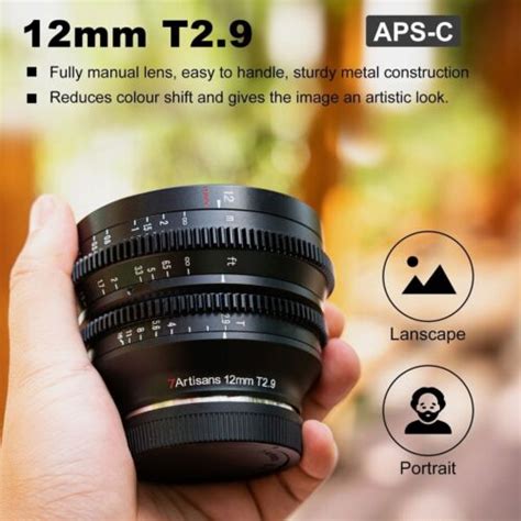 7artisans 12mm T2 9 Super Wide Angle Large Aperture Cine Lens For Nikon