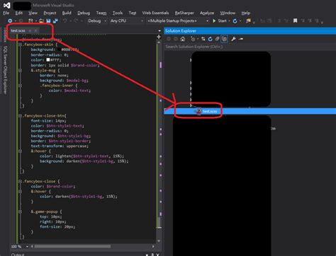 Sass Visual Studio Web Essentials 2015 Does Not Compile