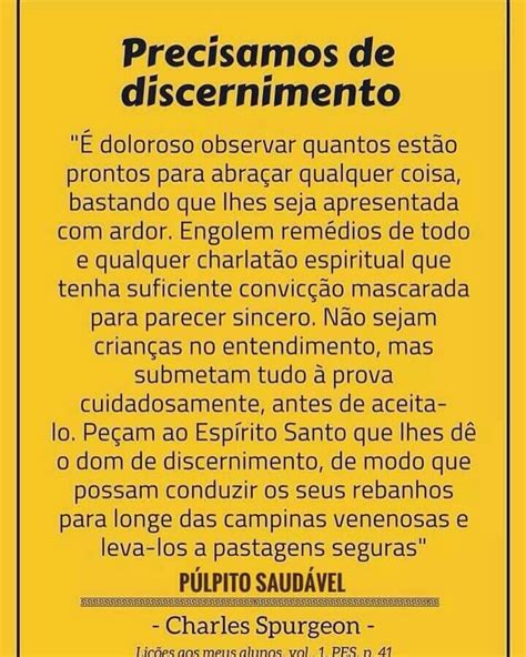 Precisamos De Discernimento Frases Crist S Rem Dios Espiritualidade