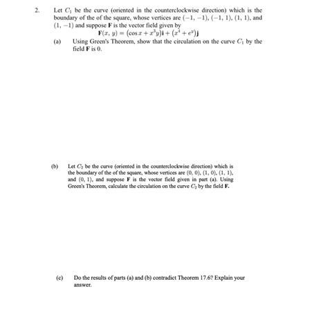 solved let c1 be the curve oriented in the counterclockwise