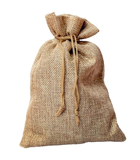 Bolsa Llena De Tela Gruesa Sobre Un Fondo Blanco Aislado Foto Premium