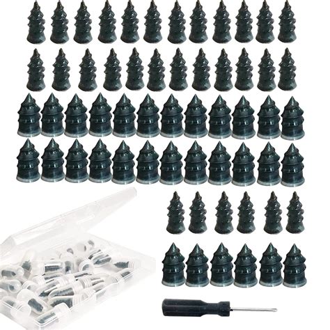 Amazon 60 Pcs Tire Repair Rubber Nail Tire Repair Rubber Screws