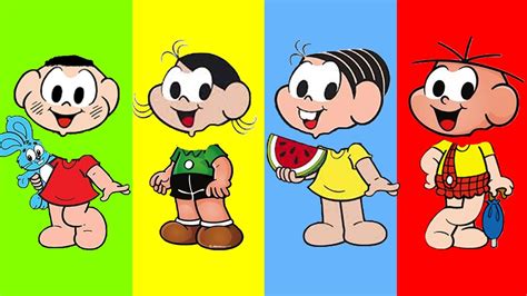 Encontre a Personagem Turma da Mônica Cebolinha Cascão e Magali Tia
