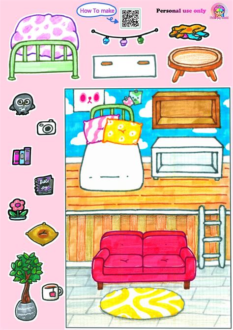 Toca Life World Paper Room Template For Paper Play