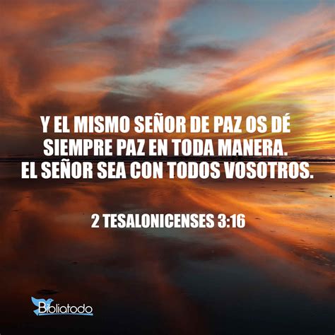 Tesalonicenses Nblh Que El Mismo Se Or De Paz Siempre Les