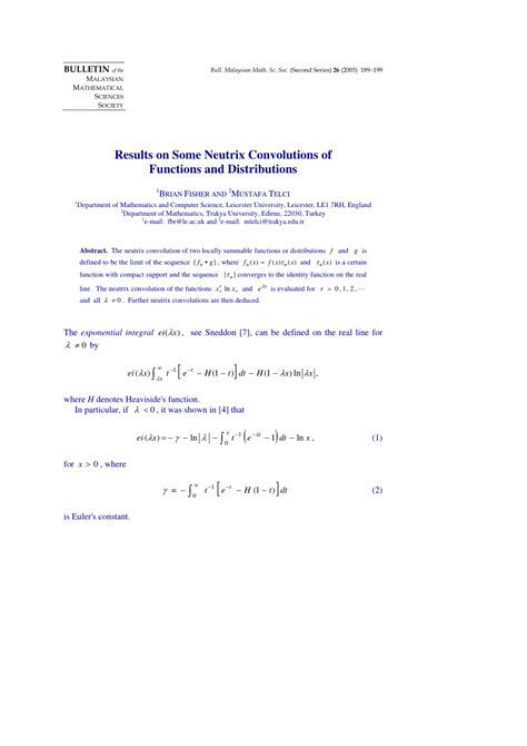 pdf results on some neutrix convolutions of functions and distributions