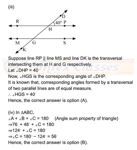 education problem set 2 chapter 2 parallel lines mathematics part ii solutions for class 9 math