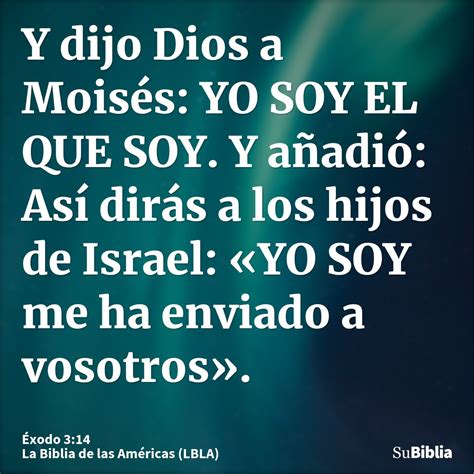 Éxodo 3 14 Biblia