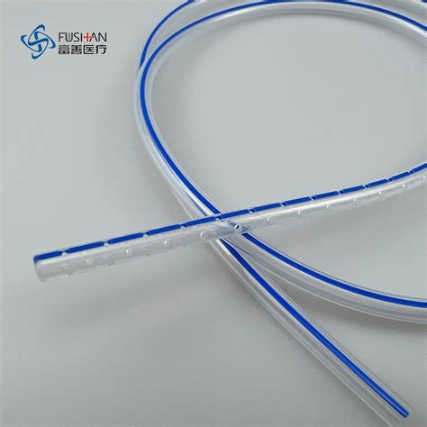 Fushan OEM Disposable Silicone Round Perforated Wound Drainage Tube