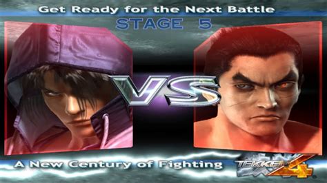 Tekken 4 Jin Vs Kazuya HARD 1080p 60FPS YouTube