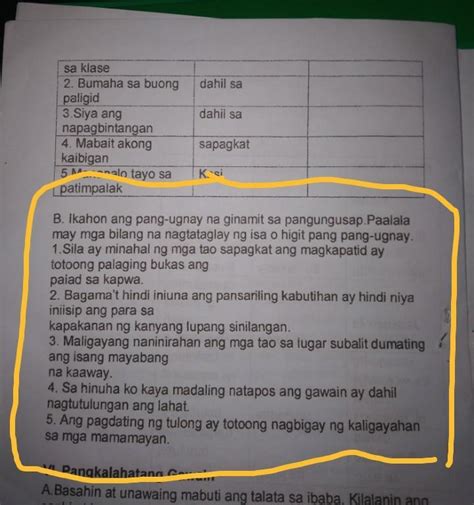 Ikahon Ang Pang Ugnay Na Ginamit Sa Pangungusap Brainly Ph