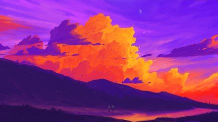 BisBiswas Digital Art Artwork Illustration Landscape Clouds 4K