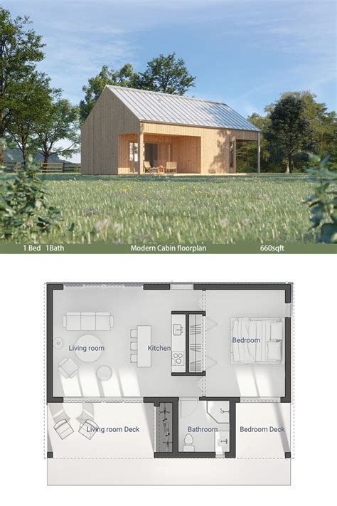 Modern Cabin Floor Plan Image To U