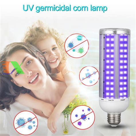 Đèn led sát khuẩn E27 65R Điểu khiển từ xa Đèn cực tím UV A diệt