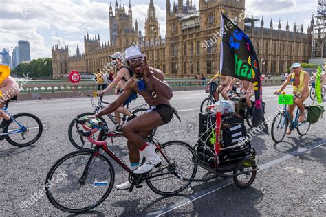 Naked Cyclists Take Part World Naked Editorial Stock Photo Stock