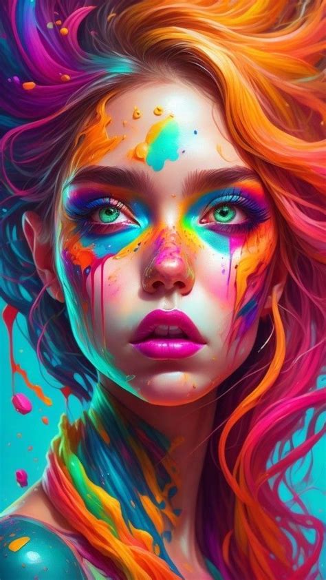 Rainbow Fairies Neon Wallpaper Arte Pop Summer Breeze Interesting