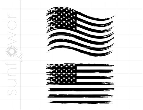 Distressed American Flag Svg Waving Us Flag Svg Cut Files Etsy Australia