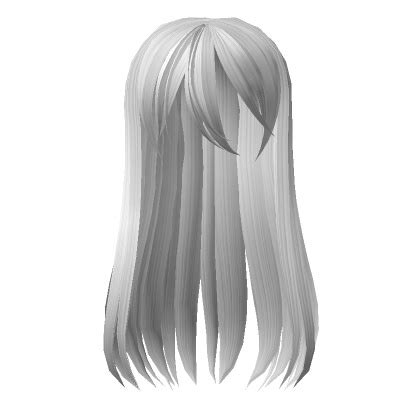 Manga Messy Long Hair White Roblox
