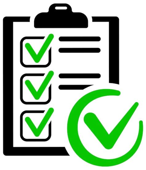 Premium Vector Icon Clipboard With Checklist Successfully Completed