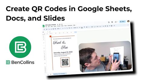 Create QR Codes In Google Sheets Docs And Slides YouTube