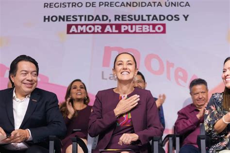 Claudia Sheinbaum se registra como precandidata única de la alianza