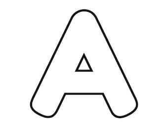 Printable Alphabet Uppercase Bubble Pdf Full Alphabet Individual
