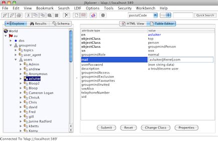 JXplorer An Open Source LDAP Browser