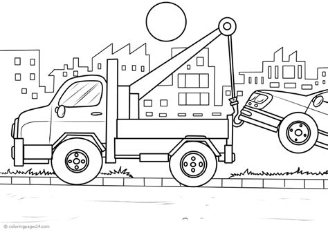 Veículos de Construção 11 Desenhos para Colorir 24