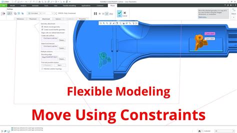 Creo Parametric Flexible Modeling FMX Move Using Constraints