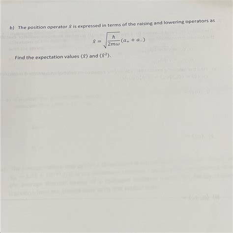 solved raising and lowering operatorsthe raising a and