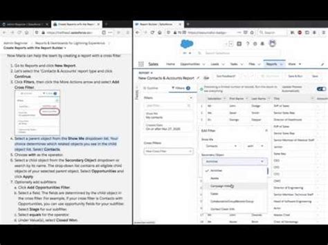 Create Reports With The Report Builder In Salesforce YouTube