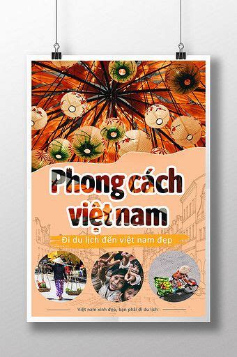 Poster Du Lịch Văn Hóa đèn Lồng Truyền Thống Việt Nam PSD Tải xuống