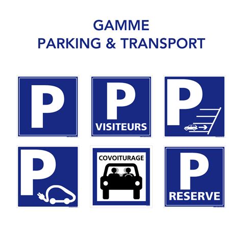Panneau Parking Réservé Autocollant Parking Réservé Panneau Pvc Alu