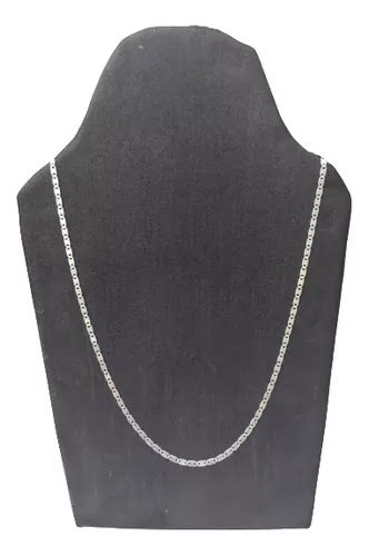 Cadena Plata 925 Tejido Gucci Plana Largo 55 Cm Ancho 3mm Meses Sin