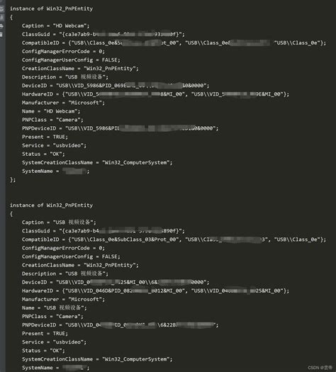 python 获取本地usb摄像头列表 python查看本地设备 csdn博客
