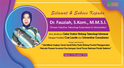 November 14 2018 Universitas Nasional