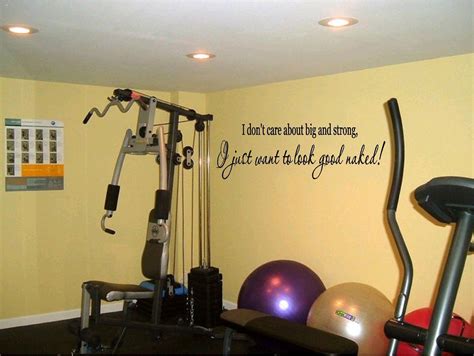 Look Good Naked Gym Fitness Workout Quote Motivational Vinyl Wall Decal