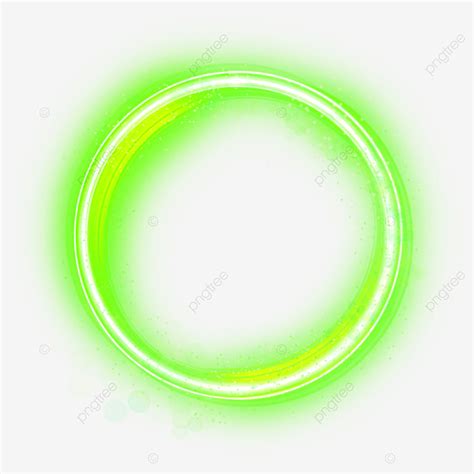 Elemento De C Rculo Verde Brilhante Fundo Transparente Png Quadro