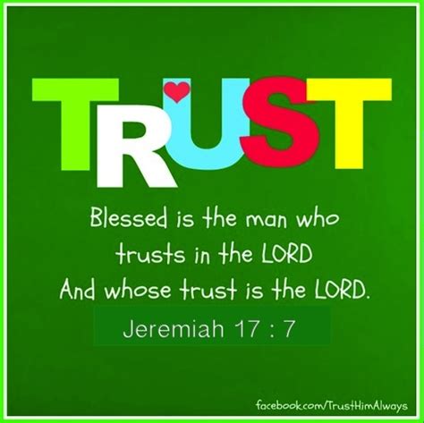 Jeremiah Blessed Is The Man Who Trusts In The Lordand Whose Trust