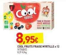 Promo Cool Fruit Fraise Myrtille X 12 Vitabio chez NaturéO iCatalogue fr