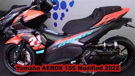 Yamaha Aerox 155 2022 Fully Modified Walkaround YouTube
