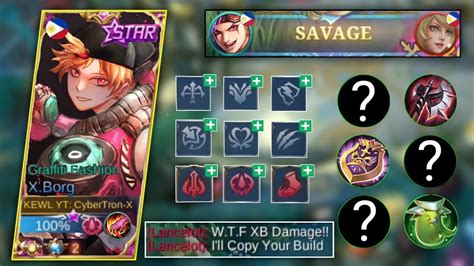 NEW X BORG BURST BUILD EMBLEM SET 2023 AUTO SAVAGE MLBB YouTube