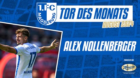 Nollenberger Erzielt FCM Tor Des Monats August 1 FC Magdeburg