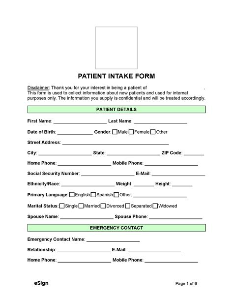 Free Client Intake Forms 35 PDF Word