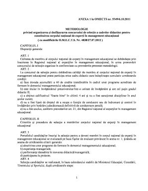 Fillable Online Isj Vs Edu Metodologia Privind Organizarea Si