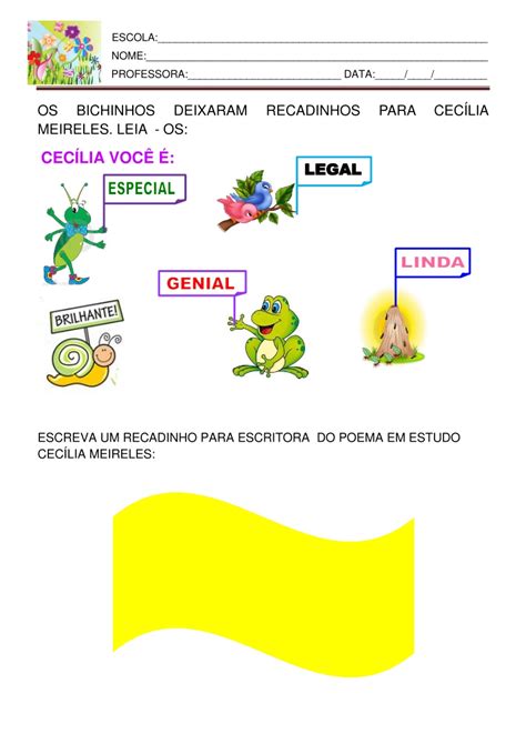 Professora Valdete Cantú ATIVIDADES O POEMA LEILÃO DE JARDIM