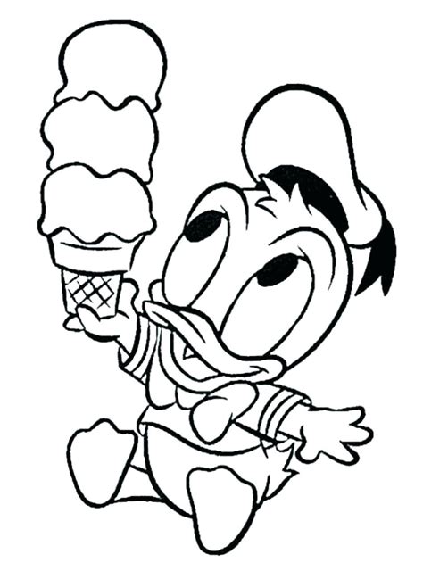Donald Duck Coloring Pages Free Printable At Getcolorings Free